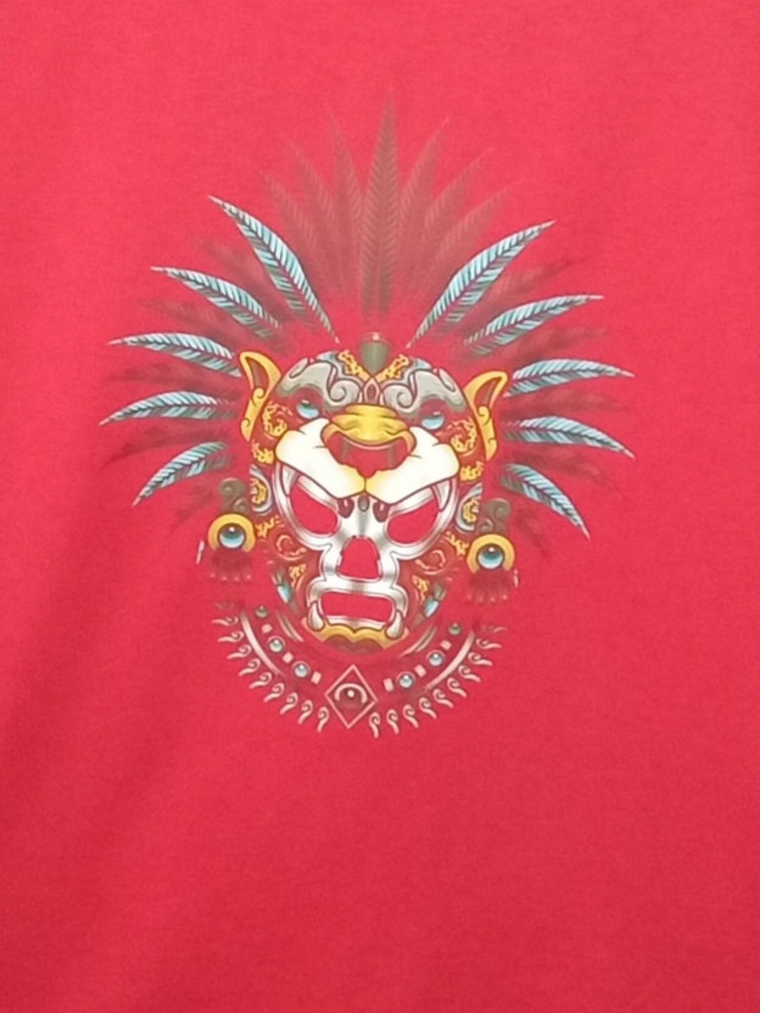 DTF Aztec Mask Plastisol Heat Transfer - Etsy