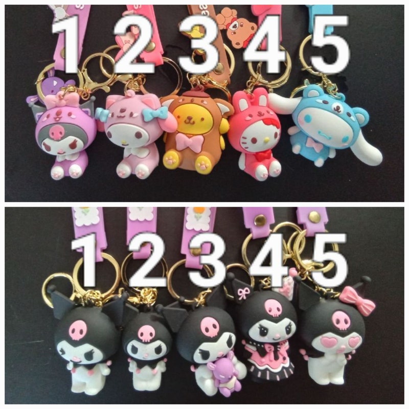 Cartoon Characters Key Chain - Etsy