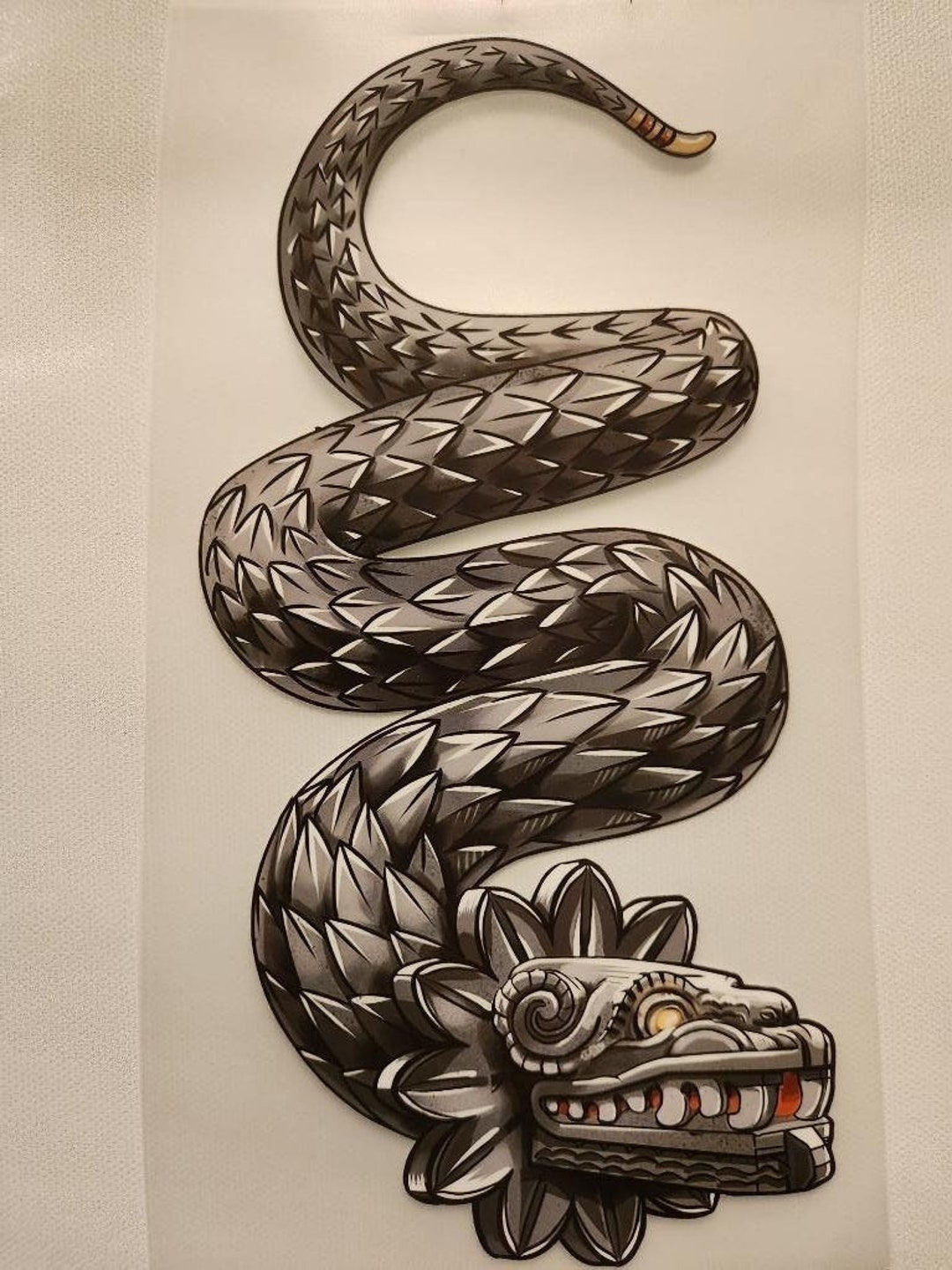 DTF Plastisol Heat Transfer Snake Azteca - Etsy