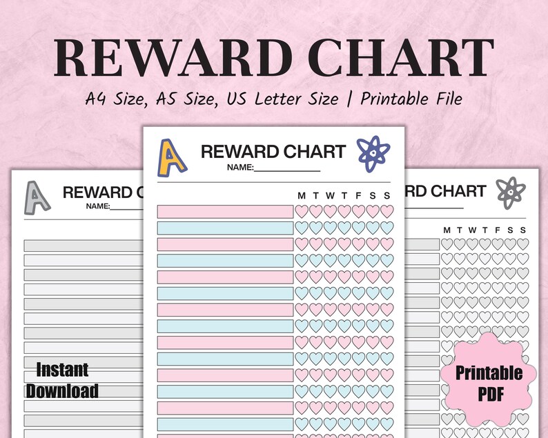 Ultimate Daily Kids Reward Chart Digital Kids Responsibility - Etsy