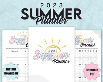 Summer Planner 2023 Printable | Kids Schedule | Summer Chore Chart ...