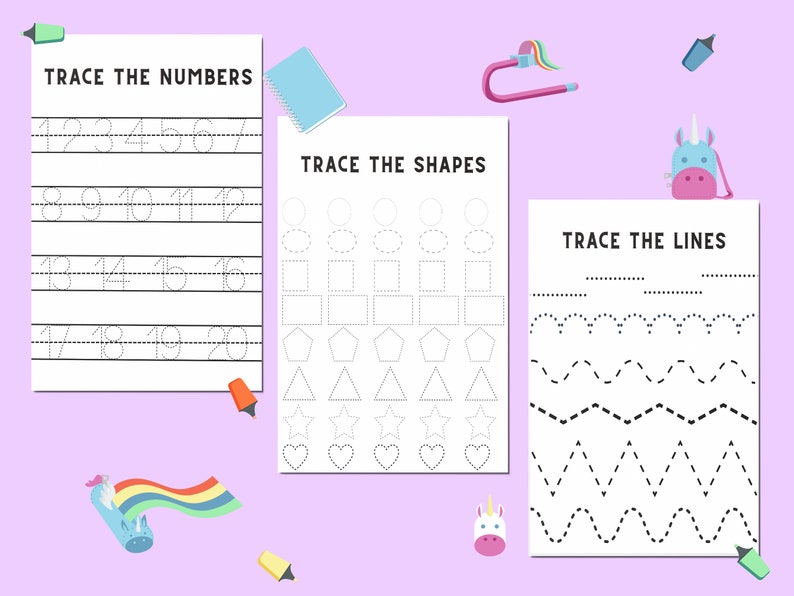 Ultimate Tracing Worksheet Bundle Printable | Uppercase & Lowercase ...