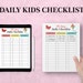 Ultimate Kids Daily Routine Checklist | Digital Kids Responsibility ...