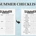 Printable Summer Weekly Checklist Template | Daily Routine Checklist ...