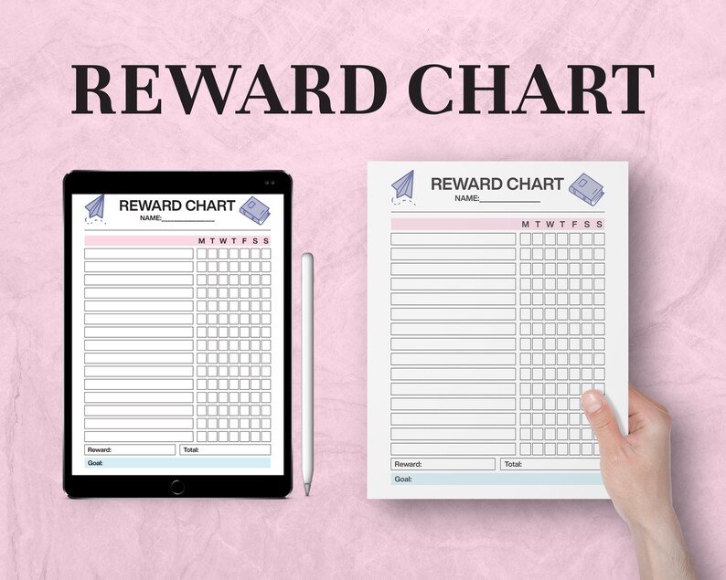 Ultimate Daily Kids Reward Chart Digital Kids Responsibility - Etsy