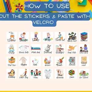 Responsibility Chart for Kids Daily Routine Cards With - Etsy