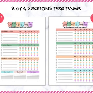 Self-care Planner | Self Care Checklist | Selfcare Tracker | Printable ...