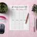 Printable Weekly Schedule | Minimal Weekly Planner | Weekly Organizer ...