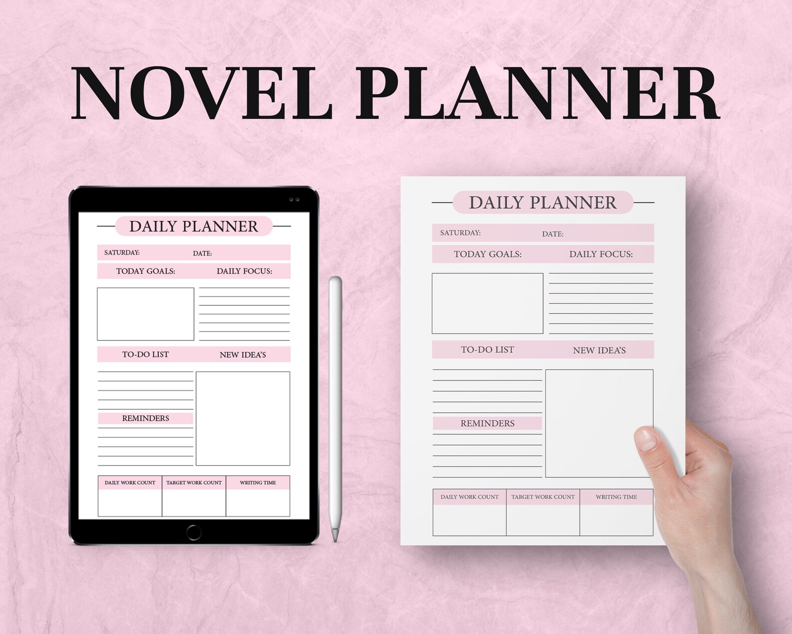 The Ultimate Novel Planner Workbook | Book Writing Planner | Nanowrimo ...