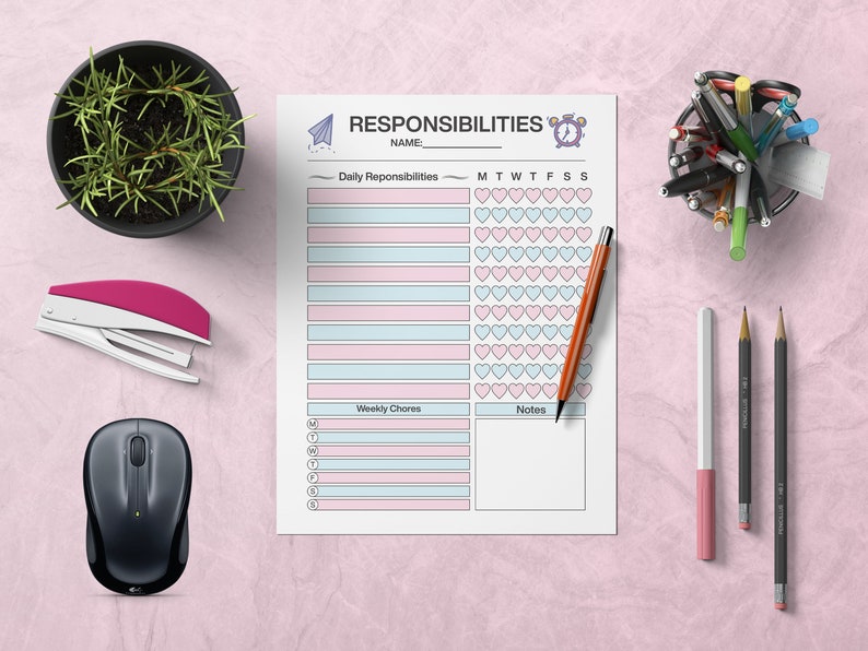 Ultimate Kids Responsibility Chart Kids Daily Routine - Etsy