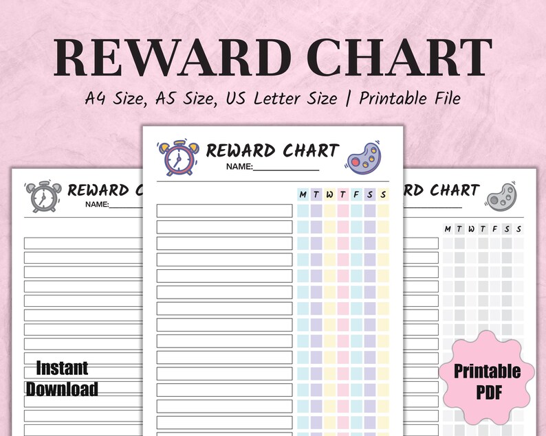 Ultimate Daily Kids Reward Chart | Digital Kids Responsibility ...