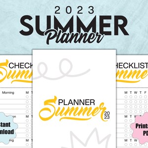 Summer Planner 2023 Printable | Kids Schedule | Summer Chore Chart ...