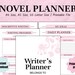 The Ultimate Novel Planner Workbook | Book Writing Planner | Nanowrimo ...