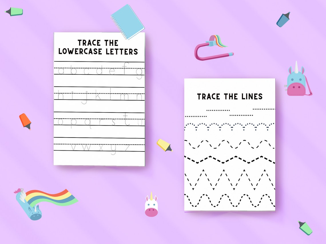 Ultimate Tracing Worksheet Bundle Printable | Uppercase & Lowercase ...