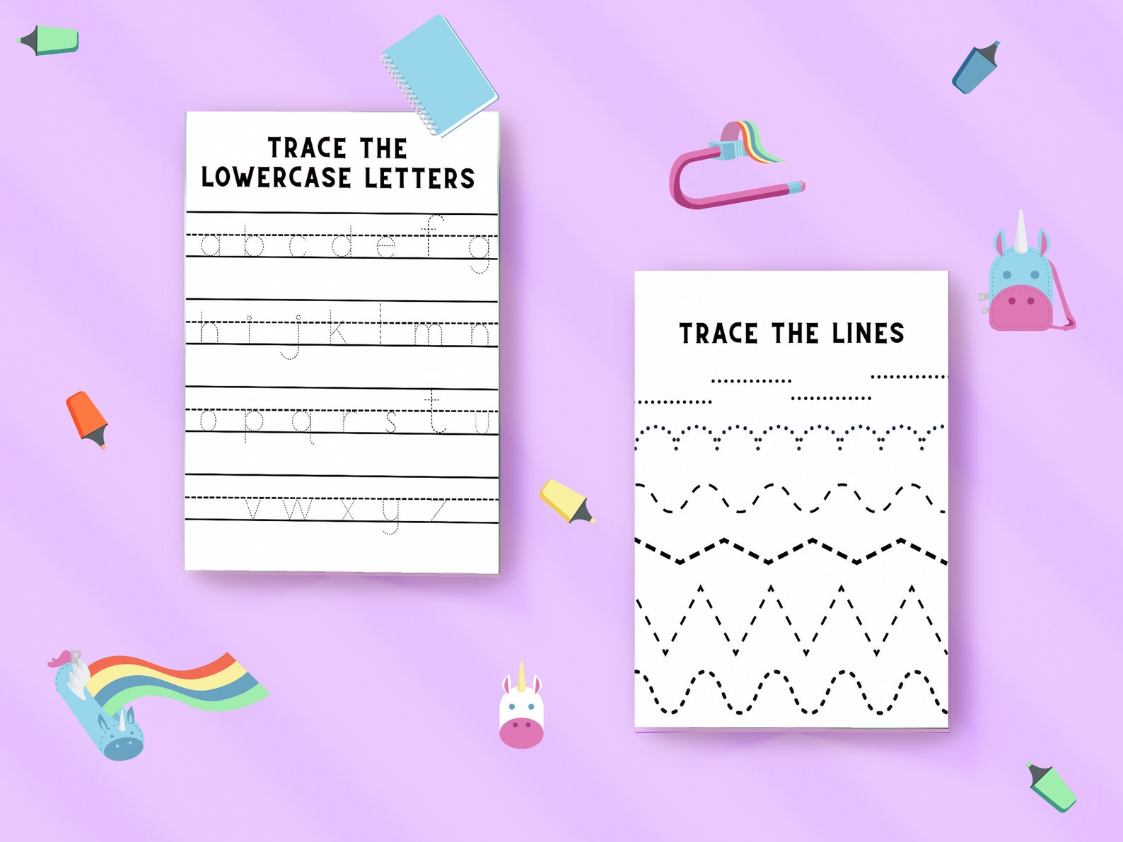 Ultimate Tracing Worksheet Bundle Printable | Uppercase & Lowercase ...