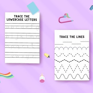 Ultimate Tracing Worksheet Bundle Printable | Uppercase & Lowercase ...