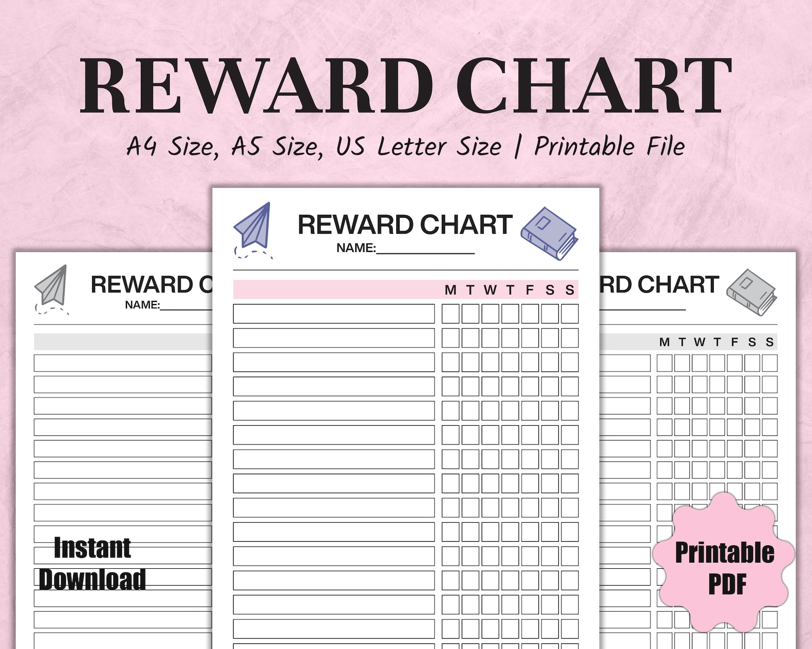 Ultimate Daily Kids Reward Chart Digital Kids Responsibility - Etsy