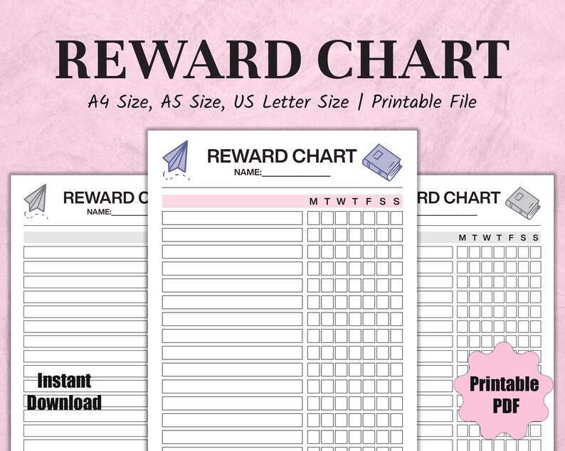 Ultimate Daily Kids Reward Chart Digital Kids Responsibility - Etsy