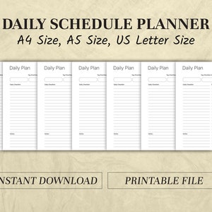 Daily Planner | Printable Daily to Do List | Productivity Planner | 24 ...
