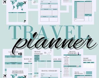 Editable Travel Planner Template | Trip Itinerary Planner | Canva ...
