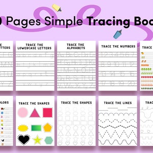 Ultimate Tracing Worksheet Bundle Printable | Uppercase & Lowercase ...