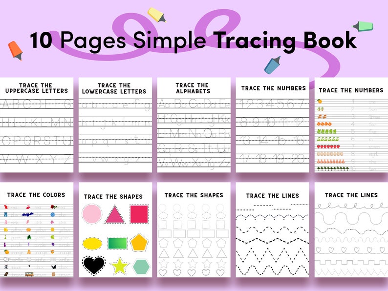 Ultimate Tracing Worksheet Bundle Printable | Uppercase & Lowercase ...