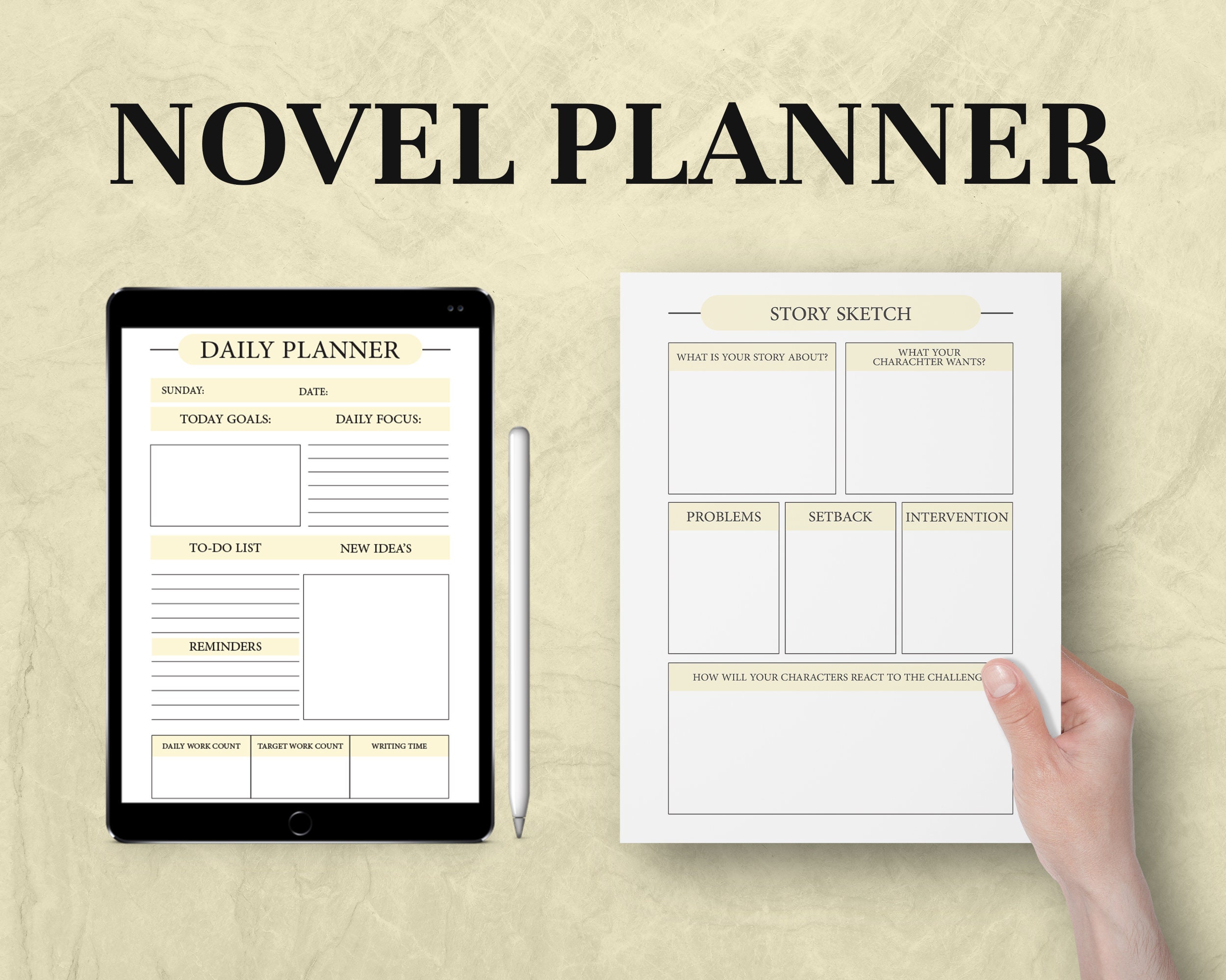 The Ultimate Novel Planner Workbook Book Writing Planner Nanowrimo ...
