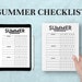 Printable Summer Weekly Checklist Template | Daily Routine Checklist ...