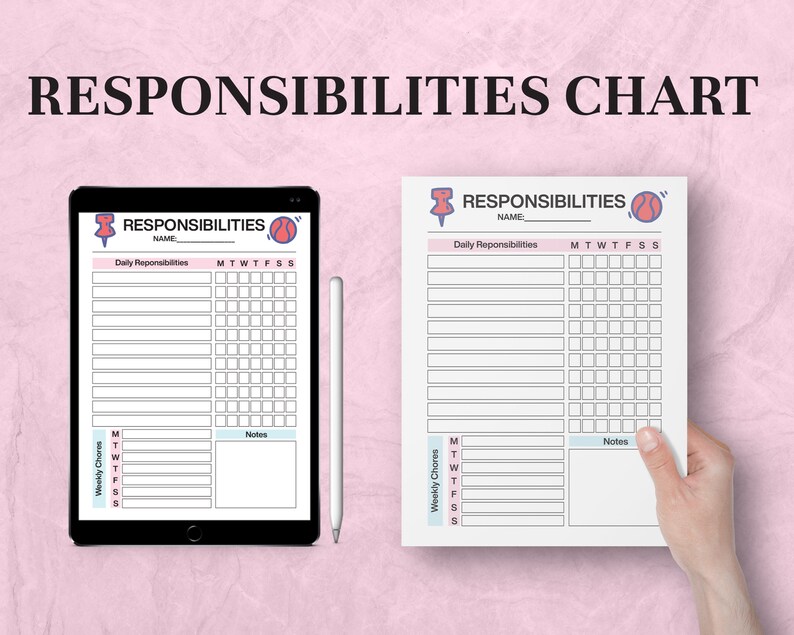 Ultimate Kids Responsibility Chart Kids Daily Routine Checklist ...