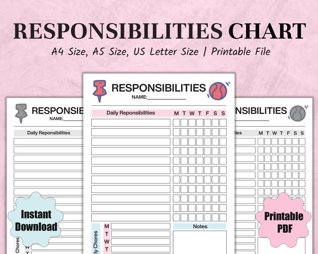 Ultimate Kids Responsibility Chart Kids Daily Routine Checklist ...