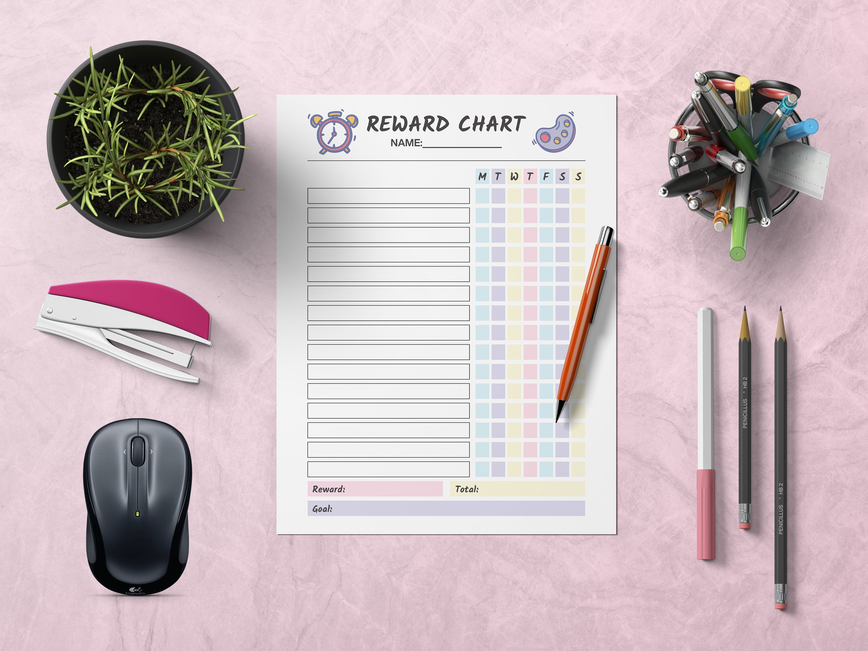 Ultimate Daily Kids Reward Chart | Digital Kids Responsibility ...