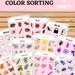 Printable Color Sorting Activity Digital Preschool Worksheet Toddler ...