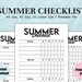 Printable Summer Weekly Checklist Template | Daily Routine Checklist ...