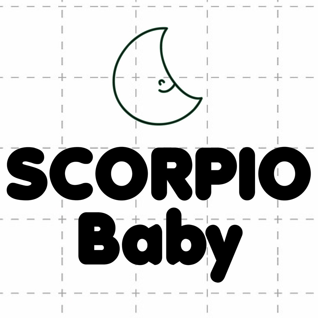 Scorpio Baby PNG, Zodiac Star Sign, Baby Announcement, Hospital Outfit ...