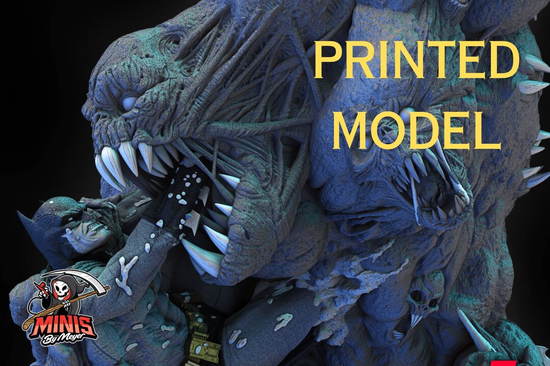 Fan Art Clayface Vs Batman Printed Model. - Etsy