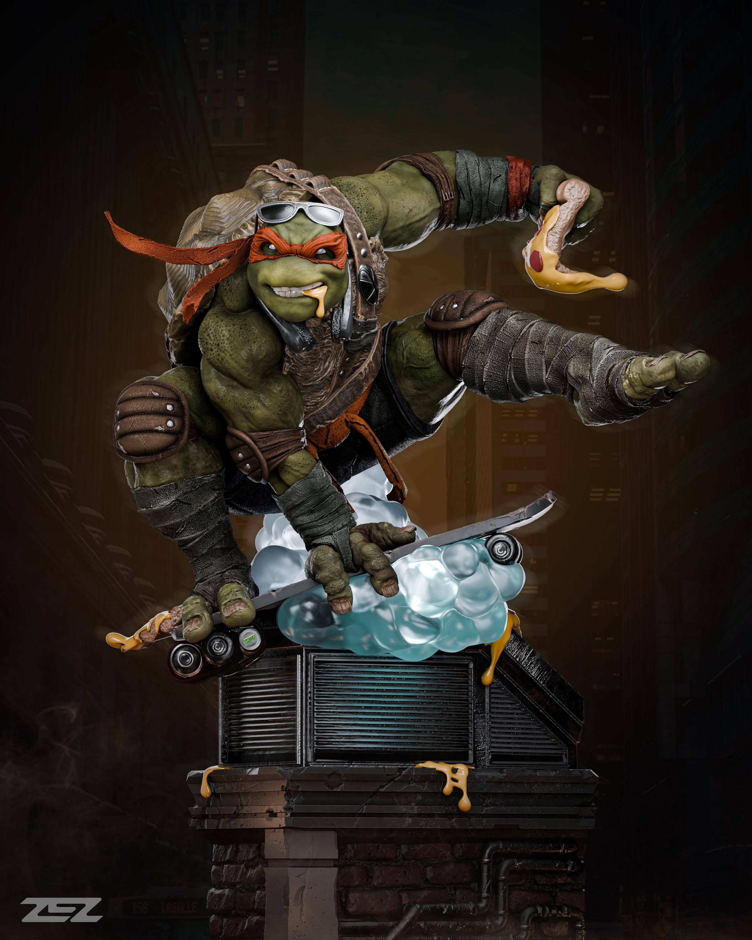 Fan Art Michaelangelo 3D Model - Etsy
