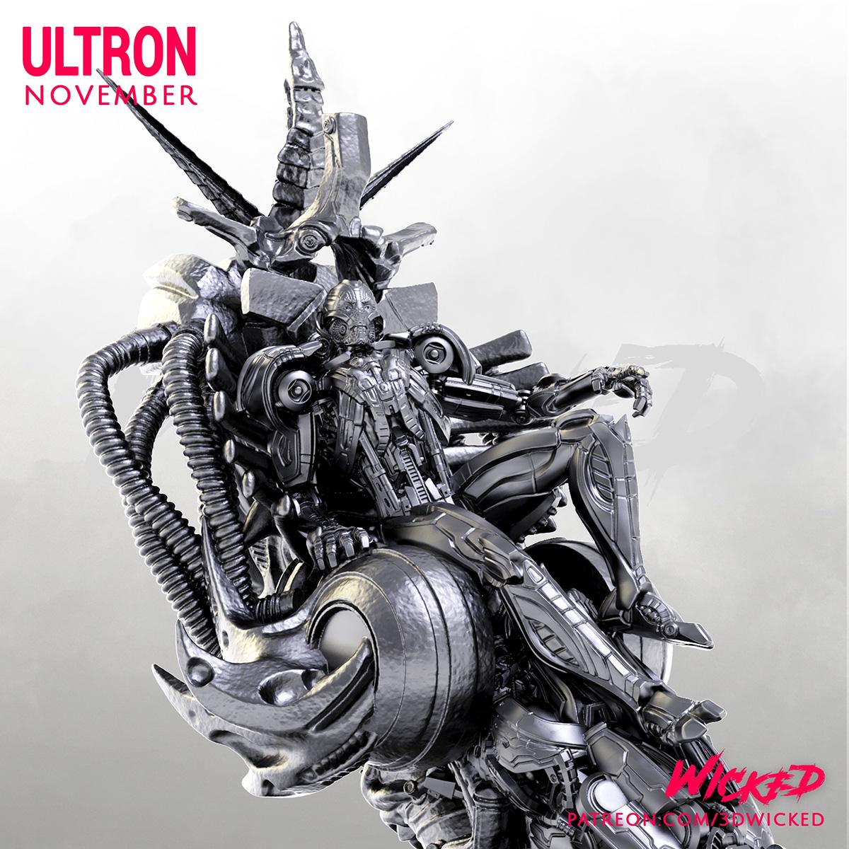 Fan Art ULTRON 3D Printed Model. - Etsy