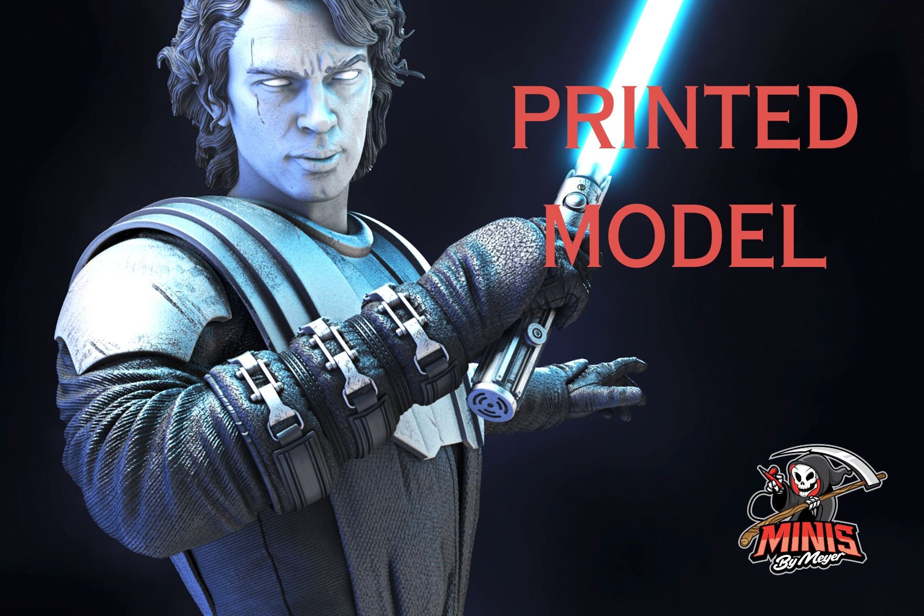 Fan Art Anakin Skywalker 3D Printed Model. - Etsy