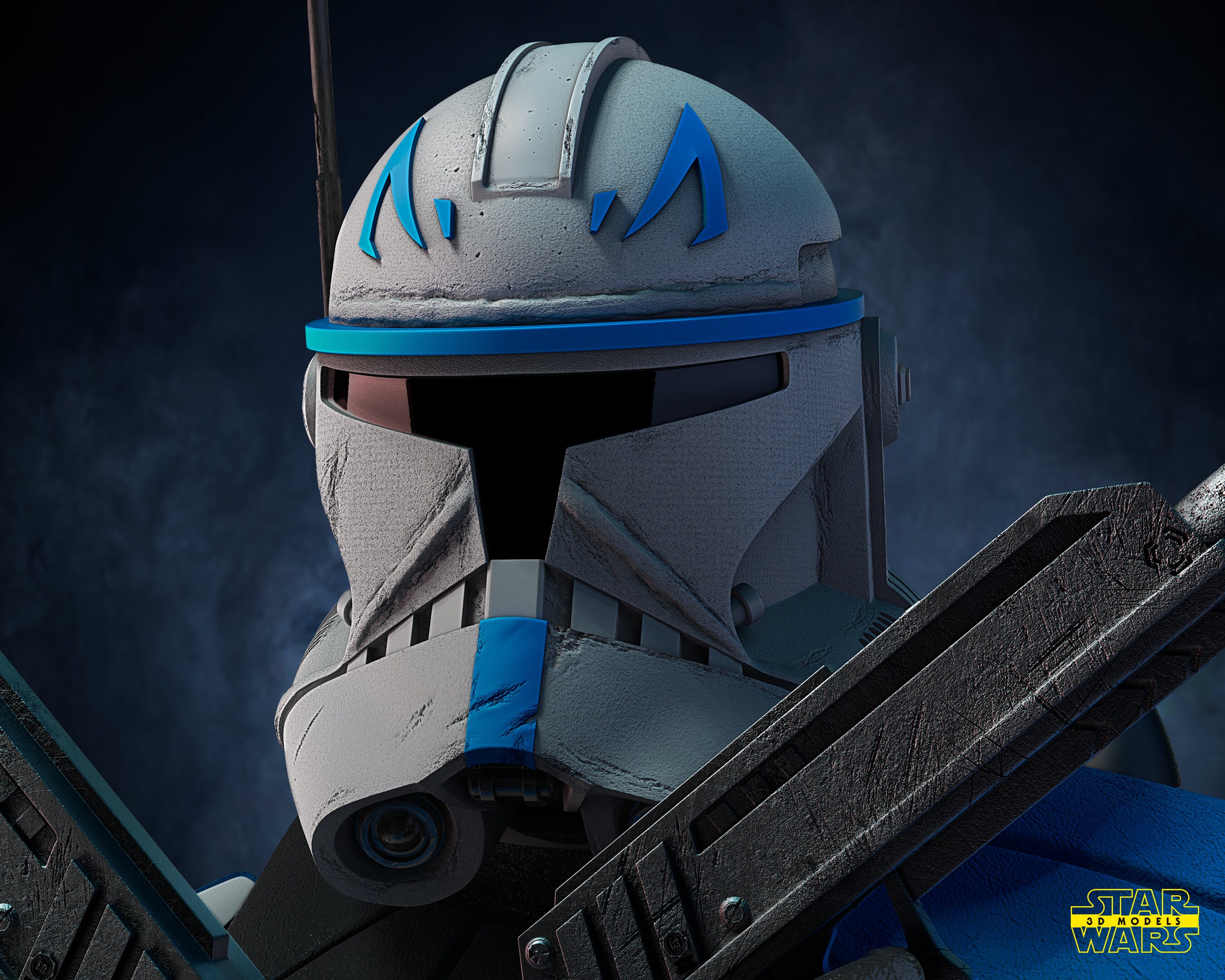 Fan Art Captain Rex 3D Printed Model. - Etsy