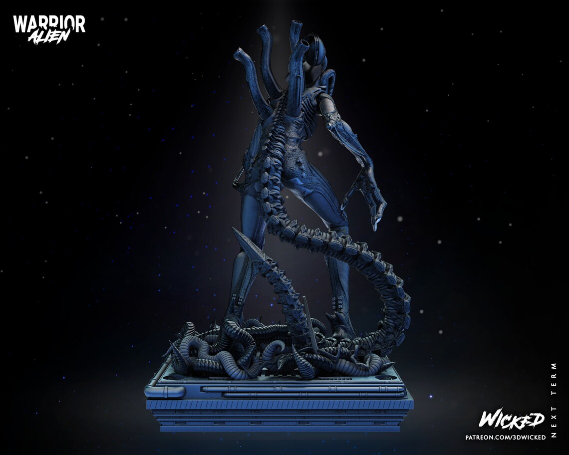 Fan Art Alien Xenomorph 3D Printed Model. - Etsy