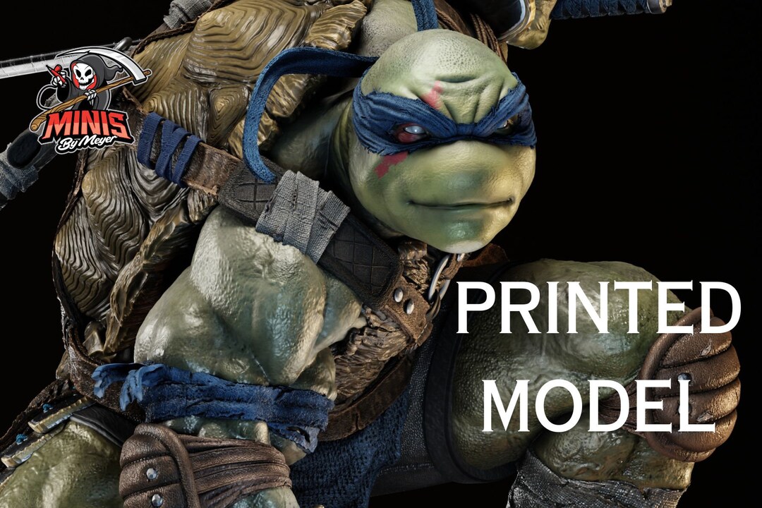 Fan Art Leonardo TMNT 3D Printed Model. - Etsy