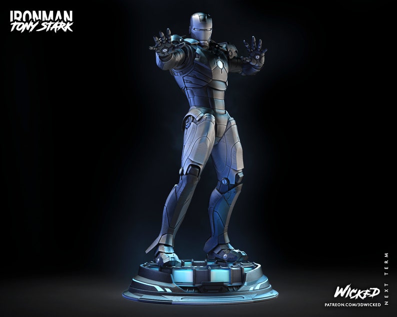 Fan Art Iron Man 3D Printed Model. - Etsy