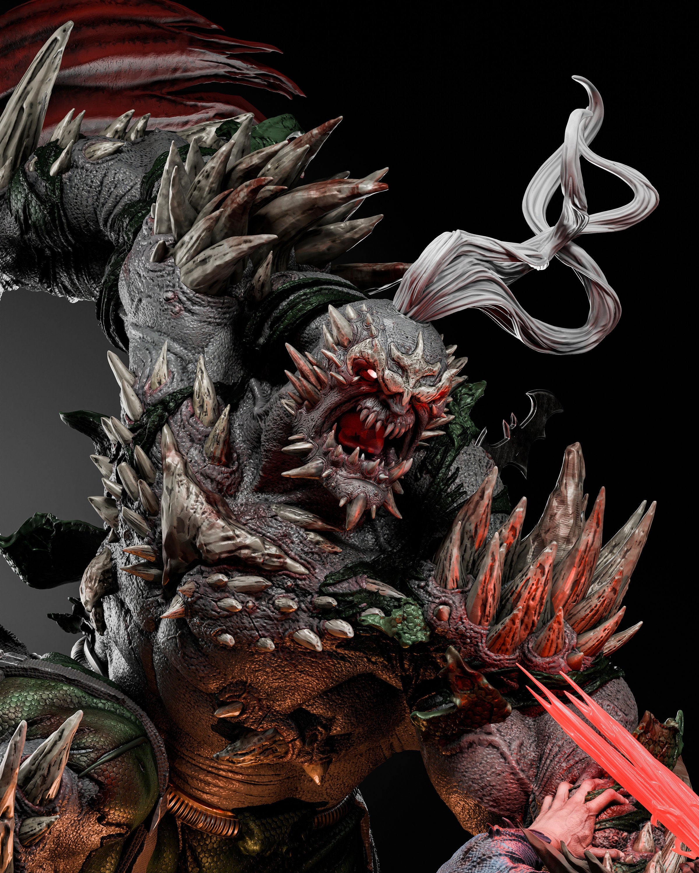 Fan Art DOOMSDAY 3D Printed Model W/SUPERMAN - Etsy Canada