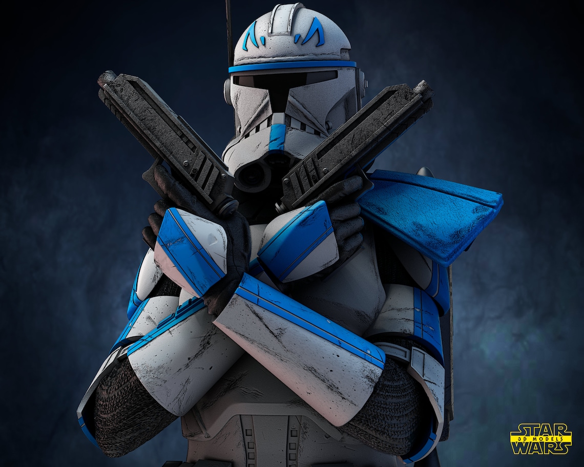 Fan Art Captain Rex 3D Printed Model. - Etsy