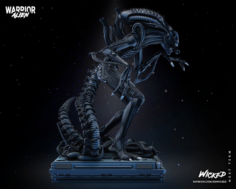 Fan Art Alien Xenomorph 3D Printed Model. - Etsy UK