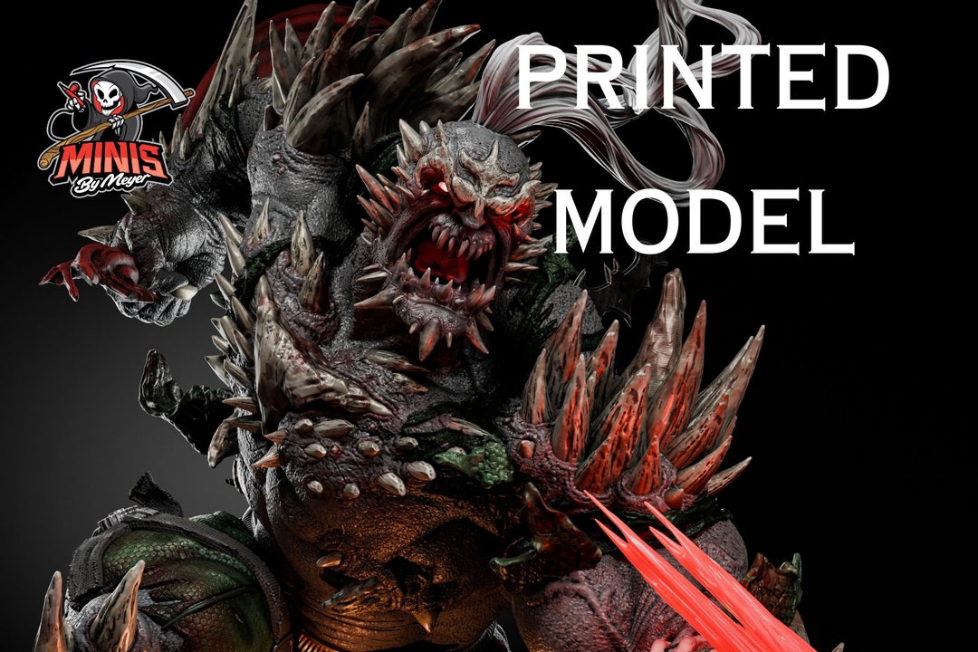 Fan Art DOOMSDAY 3D Printed Model W/SUPERMAN - Etsy Canada