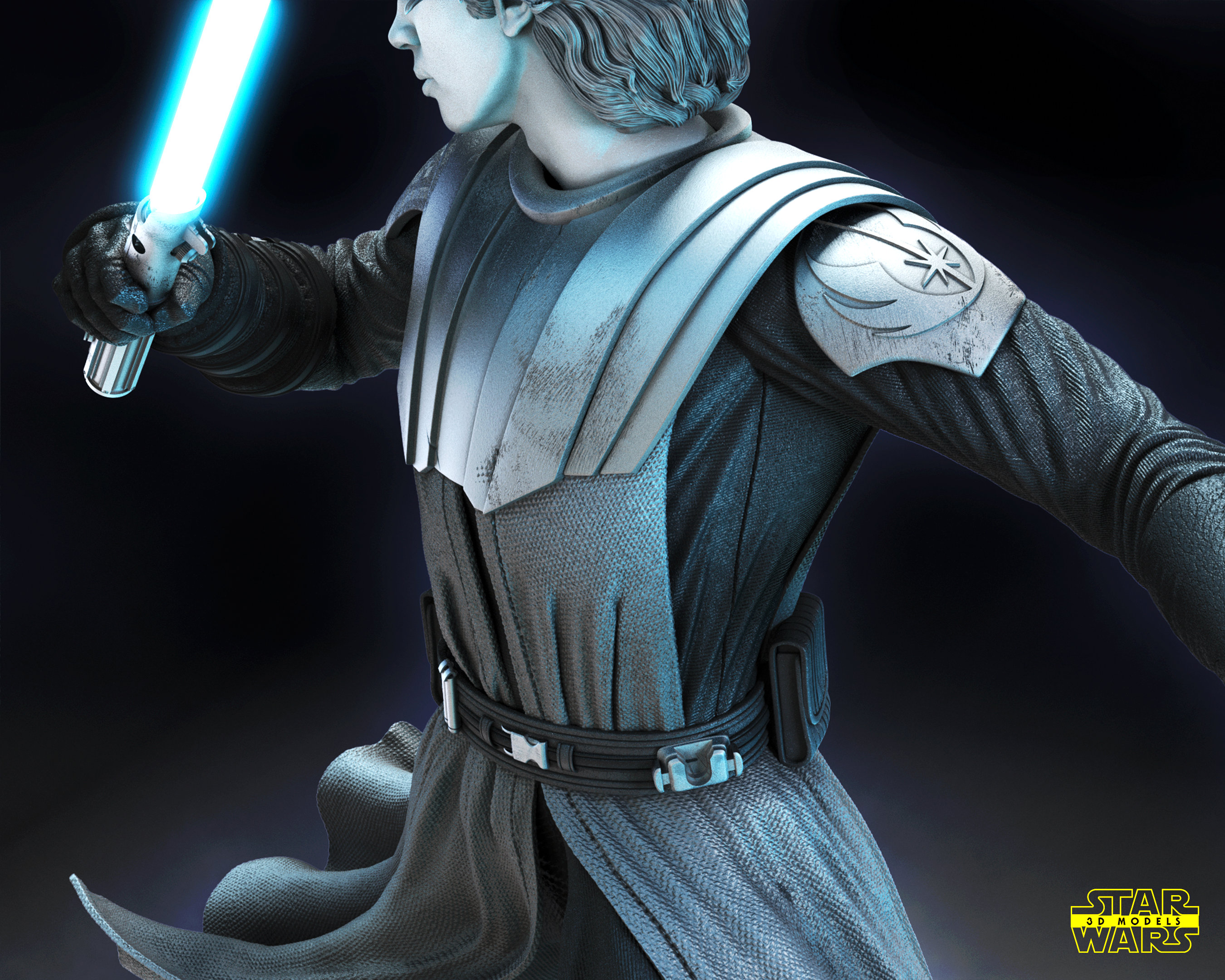 Fan Art Anakin Skywalker 3D Printed Model. - Etsy