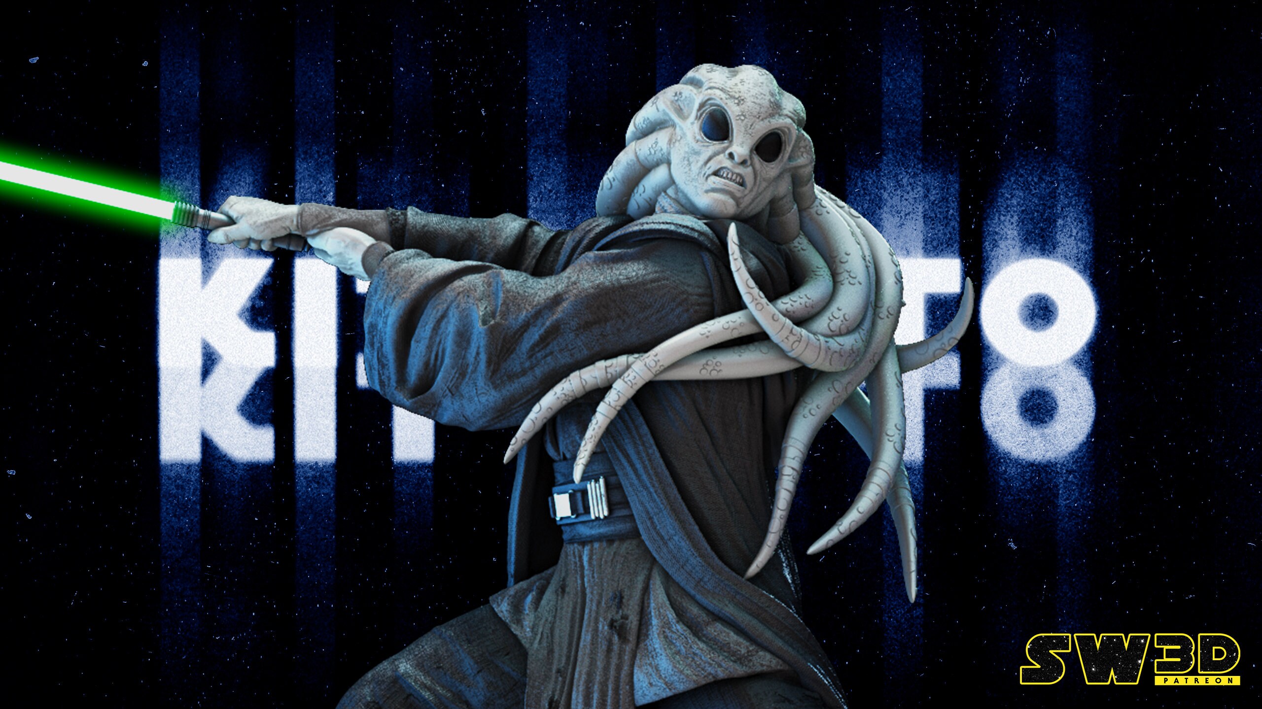 Fan Art Kit Fisto 3D Printed Model. - Etsy