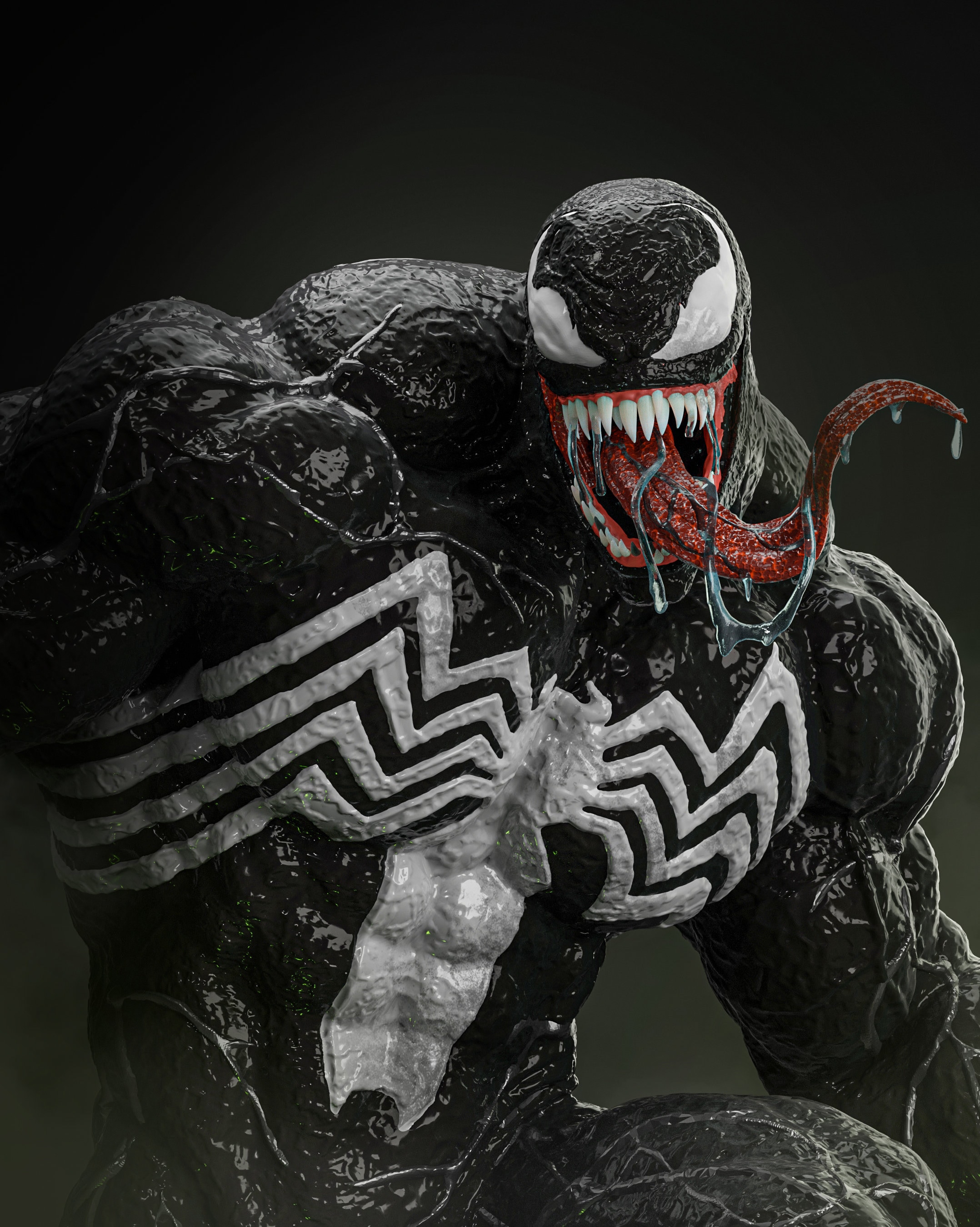 Fan Art Venom 3D Printed Model. - Etsy