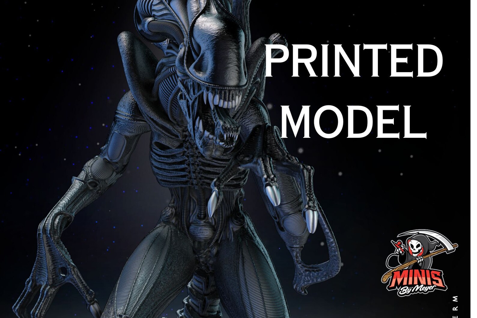 Fan Art Alien Xenomorph 3D Printed Model. - Etsy